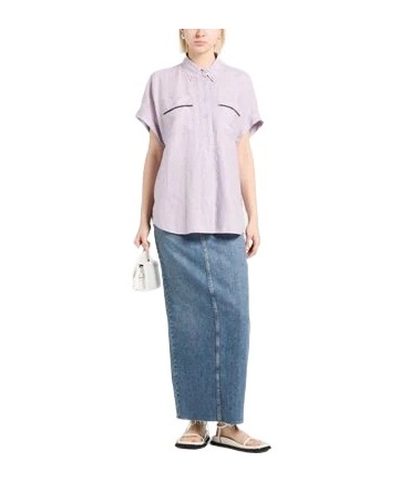 Brunello Cucinelli Solid Color Short-sleeved Top