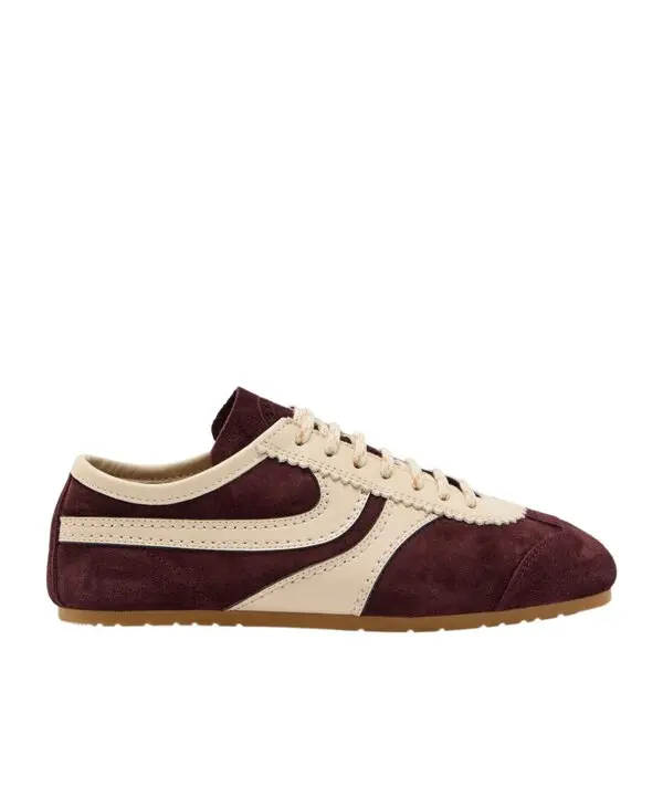 Dries Van Noten Dustin Panelled Suede Sneakers
