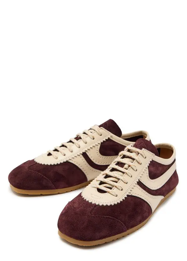 Dries Van Noten Dustin Panelled Suede Sneakers