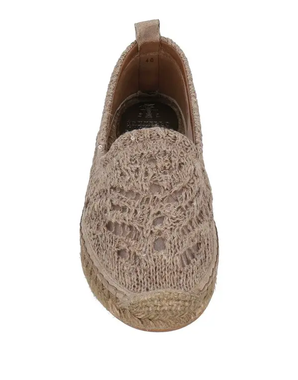 Brunello Cucinelli Espadrilles With Sequins And Leather Trims