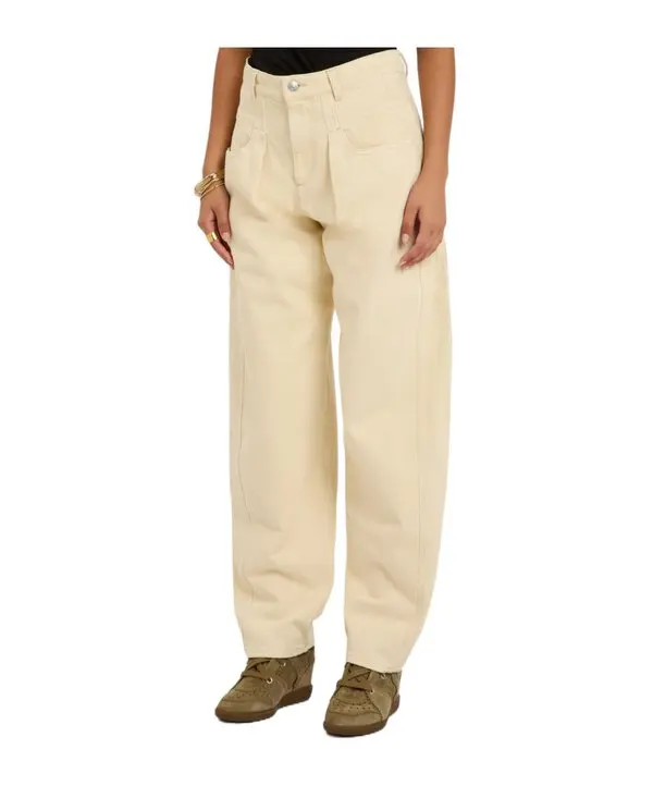Isabel Marant Étoile Solid Color Barrel-leg Jeans