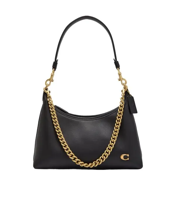 COACH Leather Shoulder Bag - Black