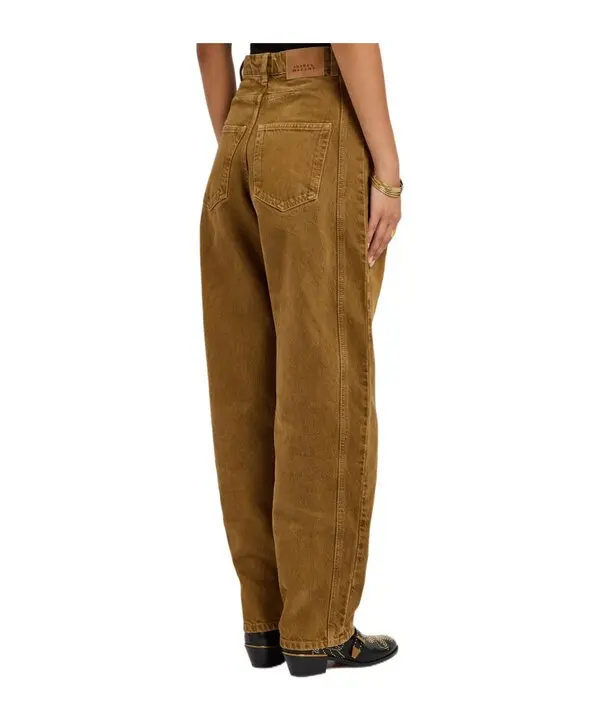 Isabel Marant Étoile Solid Color Barrel-leg Jeans