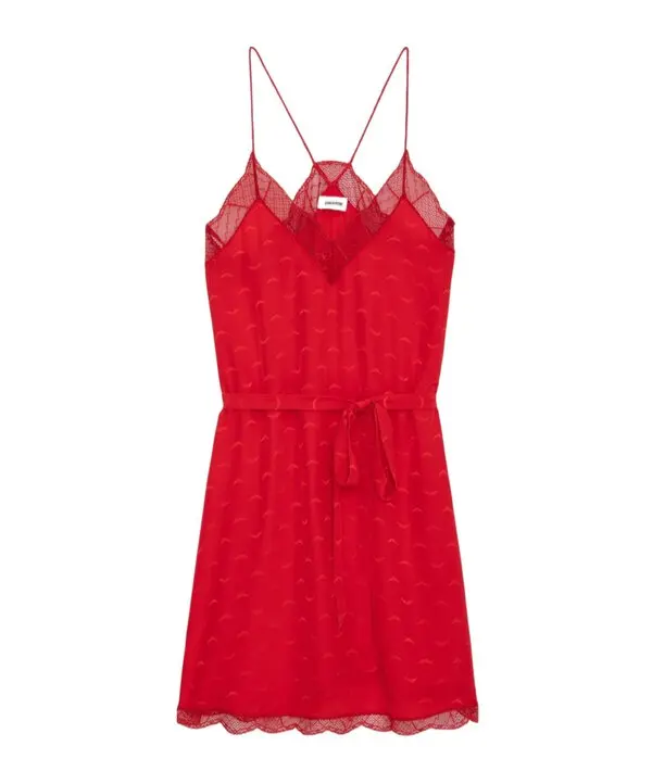 Zadig&Voltaire Spaghetti Strap Slip Dress - Red