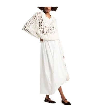 Brunello Cucinelli Asymmetric Solid-color Skirt