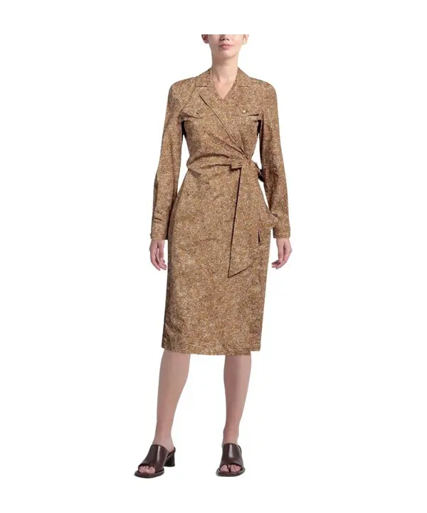 Max Mara Colorful Long-sleeved Dress