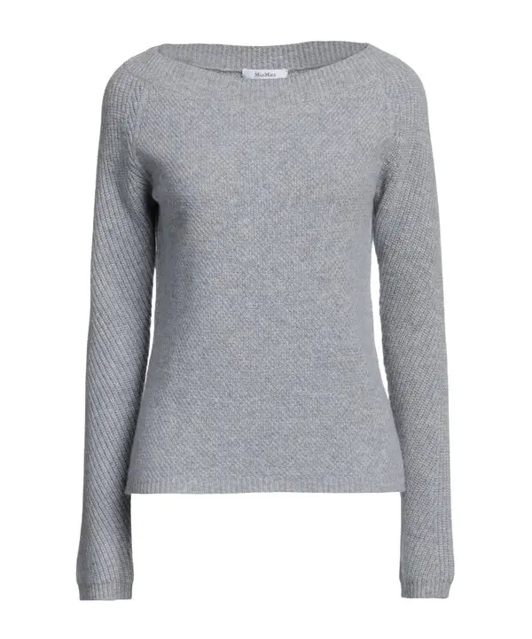 Max Mara Solid-color Knitted Long-sleeve Crew Neck Sweater