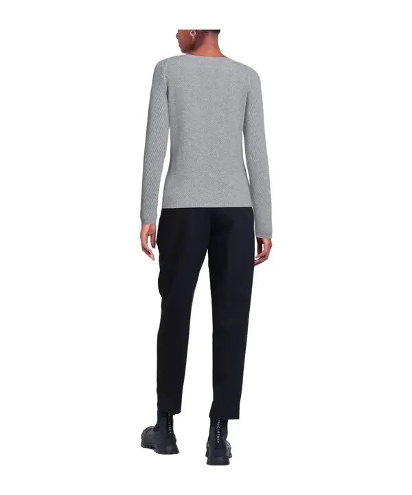 Max Mara Solid-color Knitted Long-sleeve Crew Neck Sweater