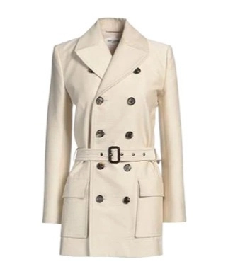Saint Laurent Double Breasted Trench Coat