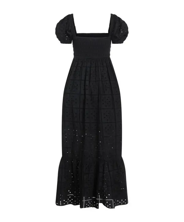 GANNI Simple Lace Short-sleeved Dress