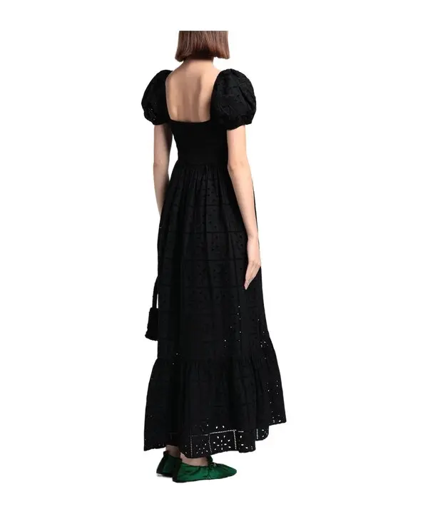 GANNI Simple Lace Short-sleeved Dress