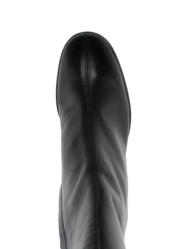 AeydĒ Almond Toe Zipped Ankle Boots