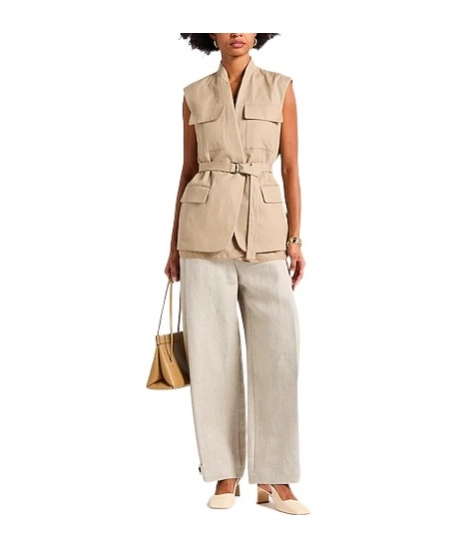 Brunello Cucinelli Sleeveless Twill Waistcoat