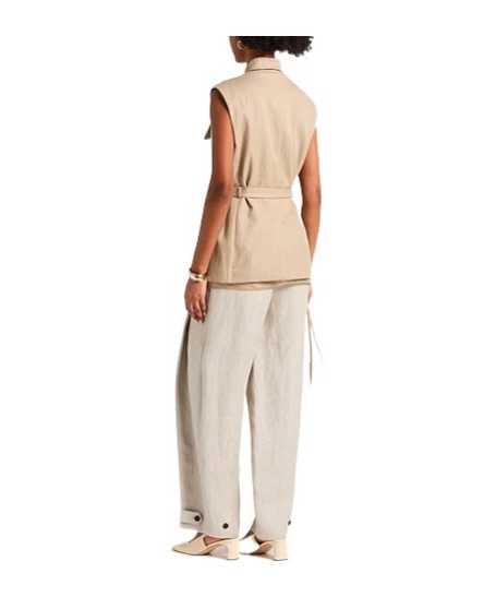 Brunello Cucinelli Sleeveless Twill Waistcoat