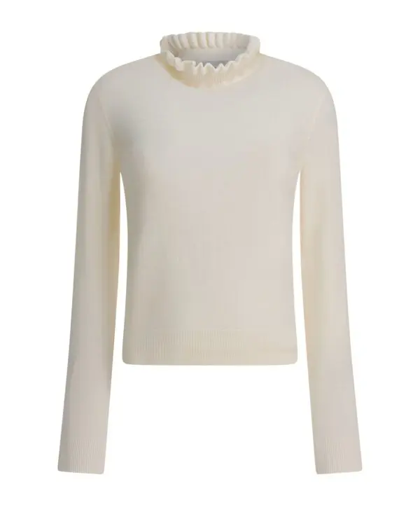 Alexander McQueen Ruffled Neck Knitted Jumper