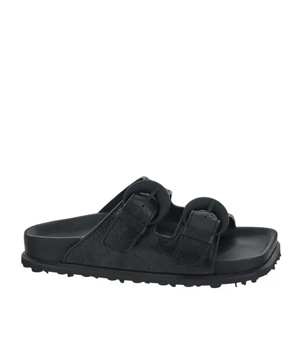 MARINE SERRE Buckle Slippers