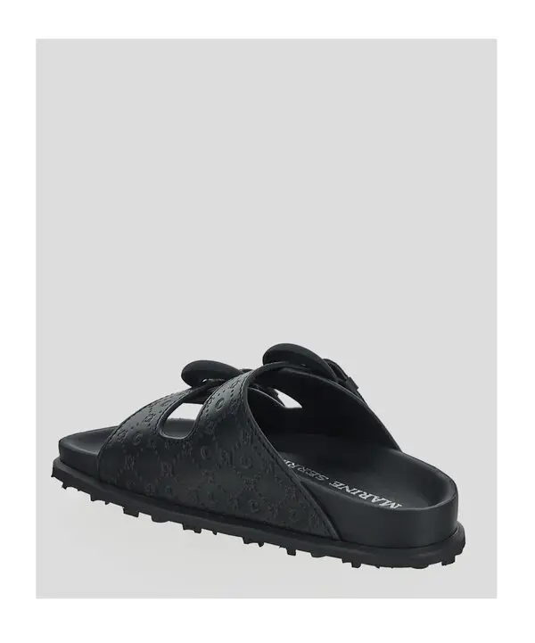 MARINE SERRE Buckle Slippers