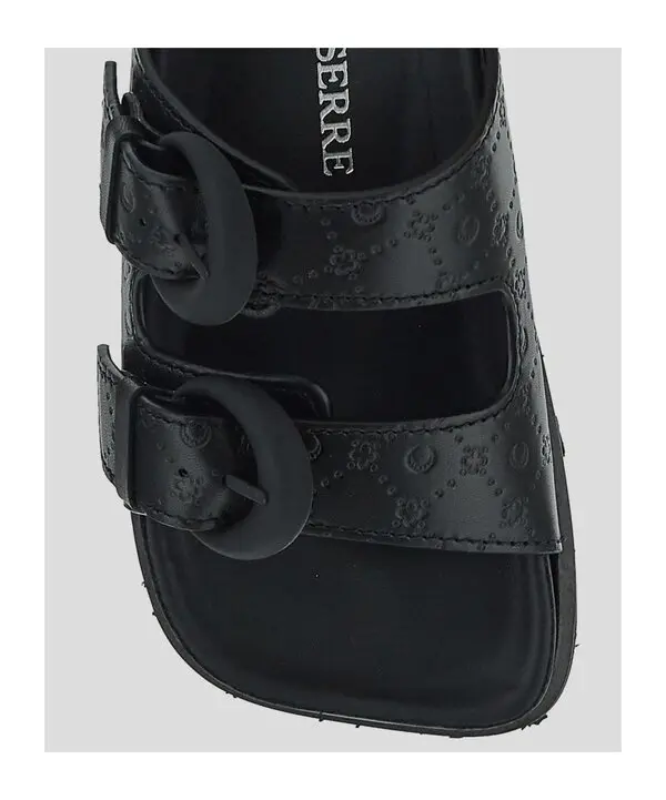 MARINE SERRE Buckle Slippers