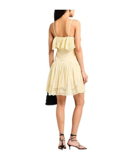 Isabel Marant Étoile Sleeveless Broderie Anglaise Tiered Dress
