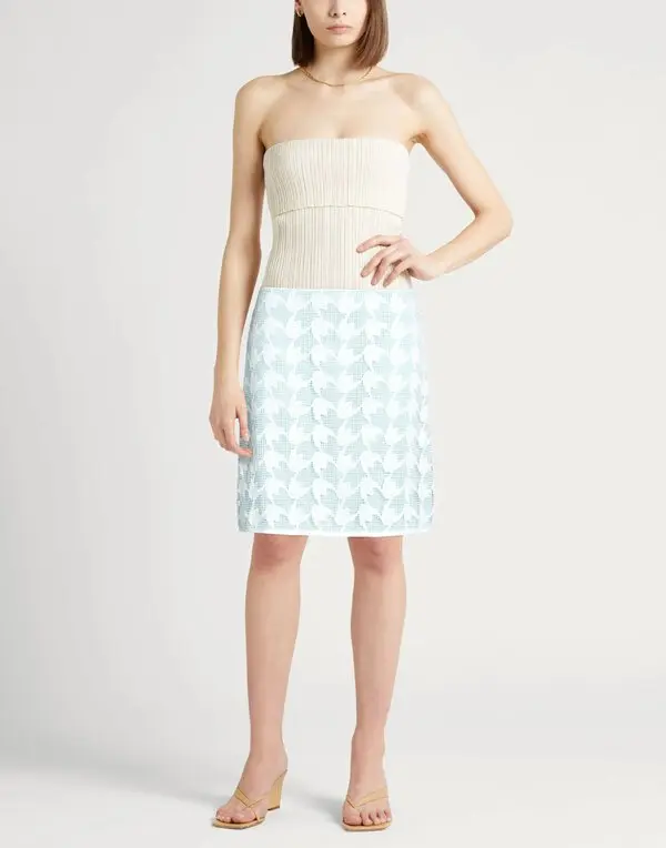 Tory Burch Color-block Lace Umbrella Skirt