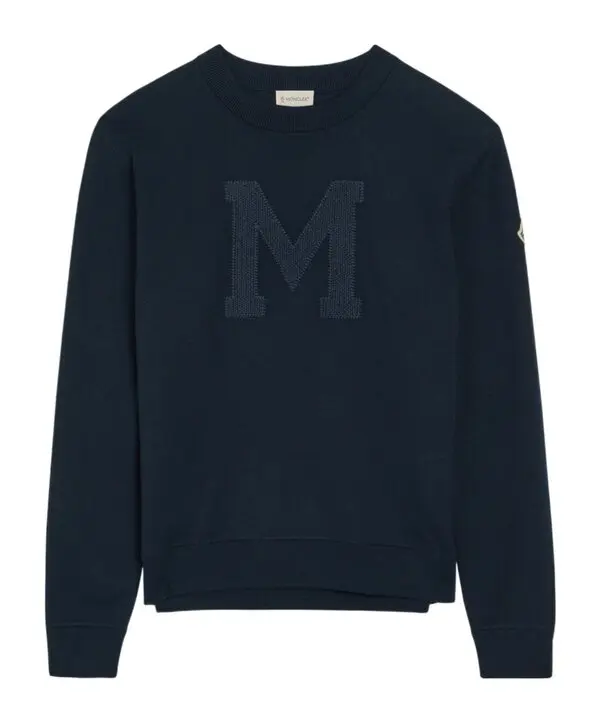Moncler Logo-embroidered Cotton-blend Jumper