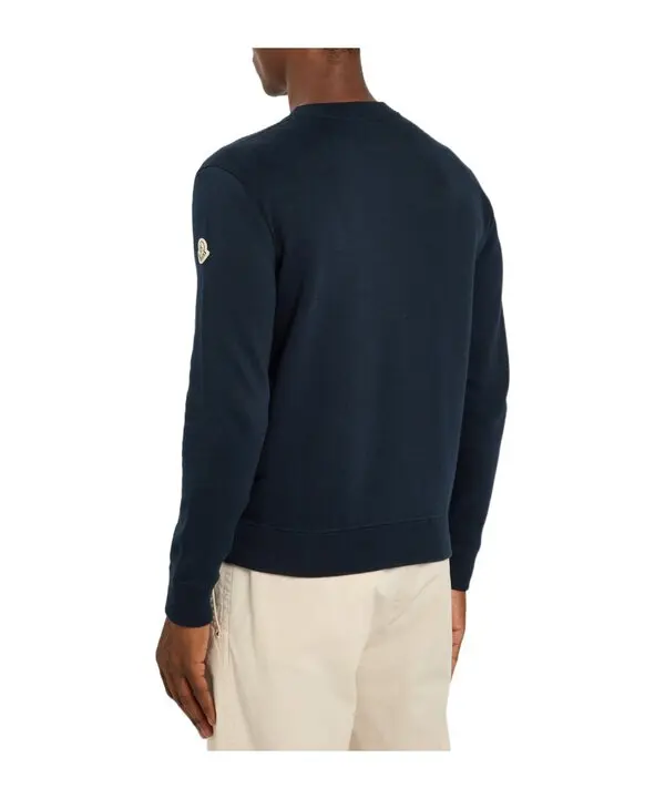 Moncler Logo-embroidered Cotton-blend Jumper