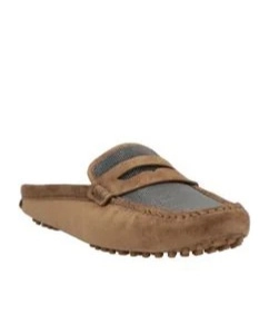 Brunello Cucinelli Suede Mule Shoes