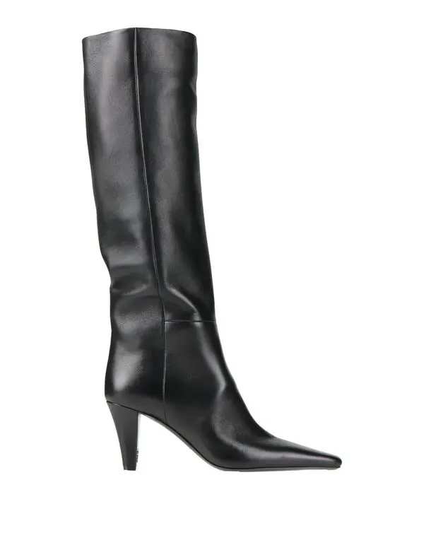Saint Laurent Leather Square Toe Boots