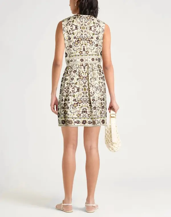 Tory Burch Floral Sleeveless Crewneck Dress