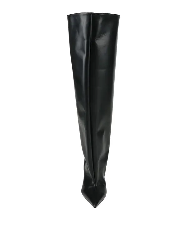 Balenciaga Thigh-high Pointed Toe Leather Boots