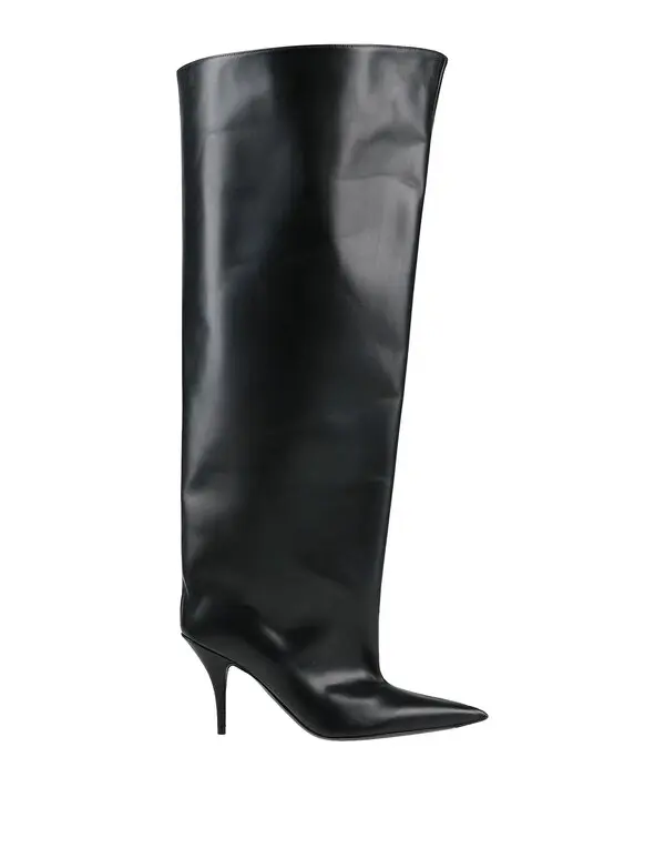 Balenciaga Thigh-high Pointed Toe Leather Boots
