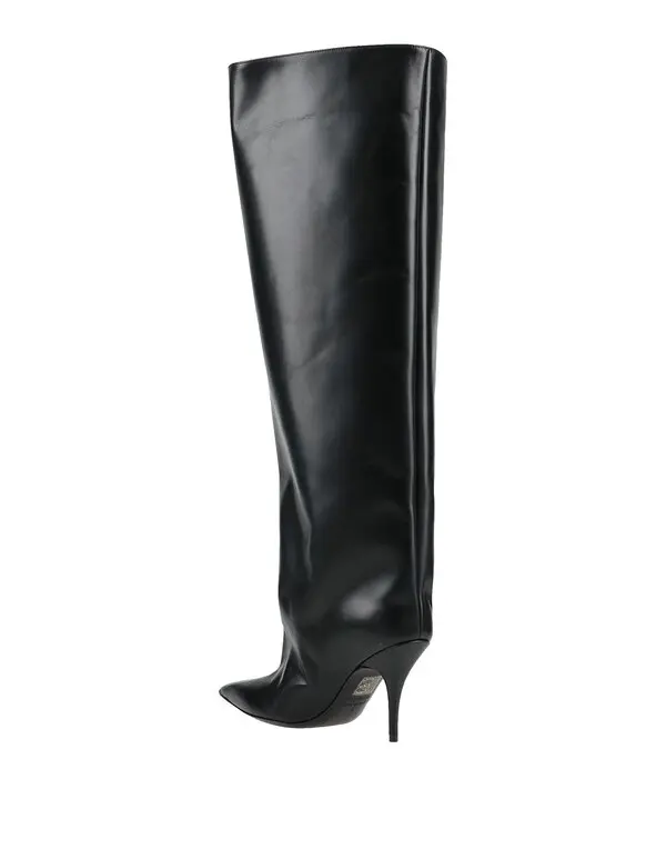 Balenciaga Thigh-high Pointed Toe Leather Boots
