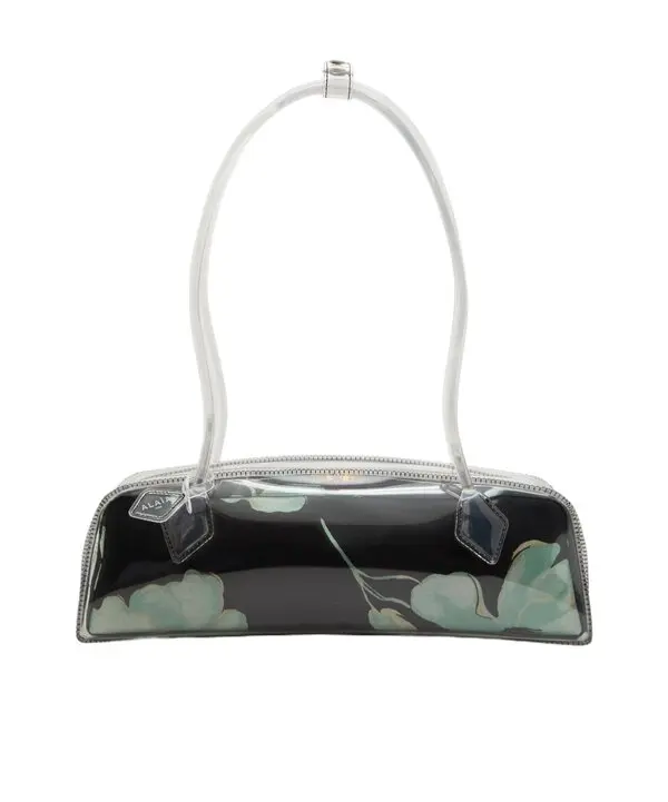 Alaïa Medium Floral Pvc Shoulder Bag - Black