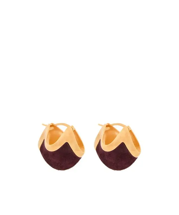 Khaite Lotus Small Earrings - Red
