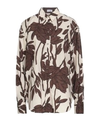 Brunello Cucinelli Floral Printed Long Sleeve Shirt