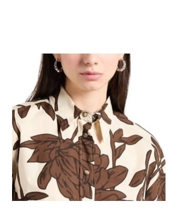 Brunello Cucinelli Floral Printed Long Sleeve Shirt
