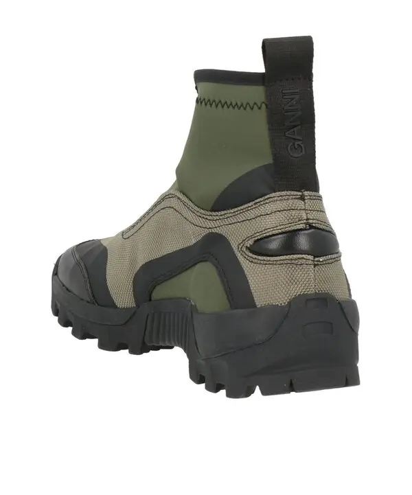 GANNI Zip-up Low-heel Hiking Boots