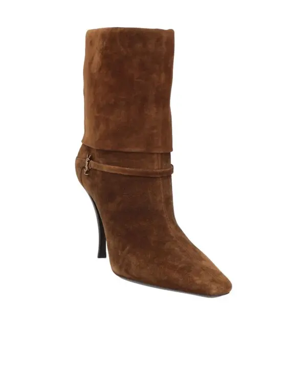 Saint Laurent Slender Heel Pointed Toe Ankle Boots