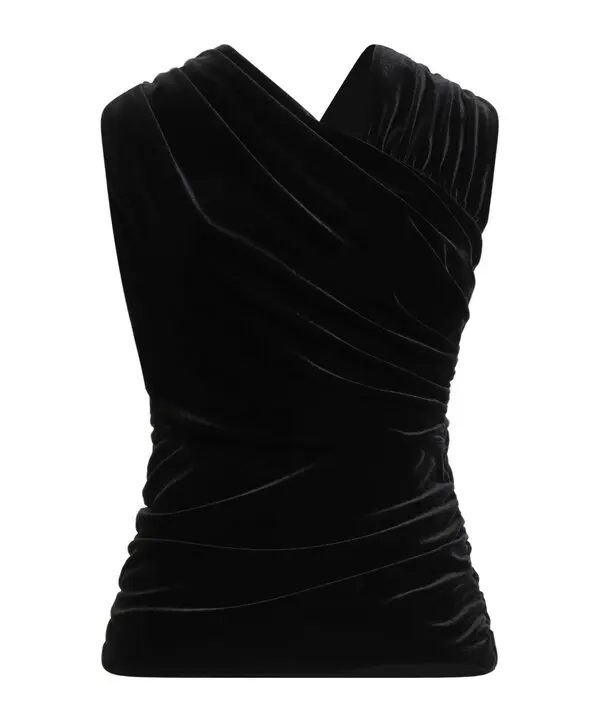 GANNI Solid-color Sleeveless Vest