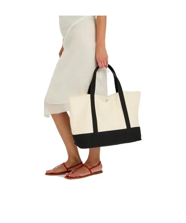 TOTEME Beach Canvas Tote Bag