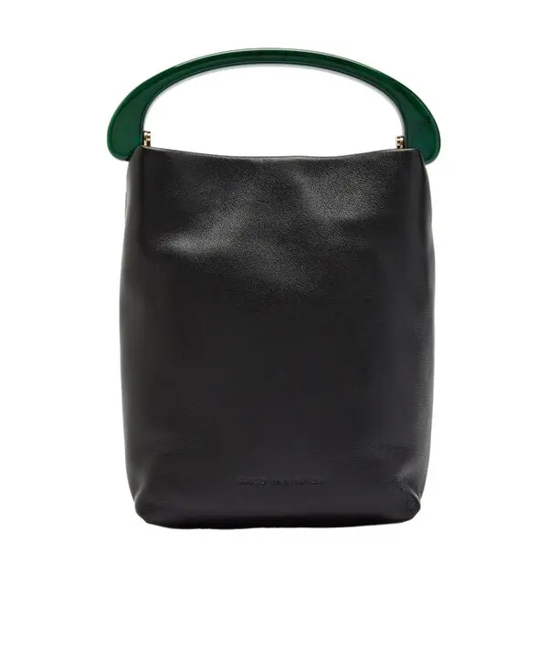 Dries Van Noten Leather Top Handle Bag