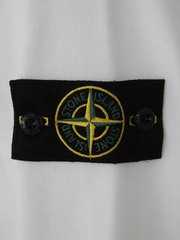 Stone Island Logo Patch Crewneck Sweatshirt - White