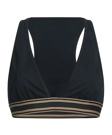 Brunello Cucinelli Solid Sleeveless Crop Top