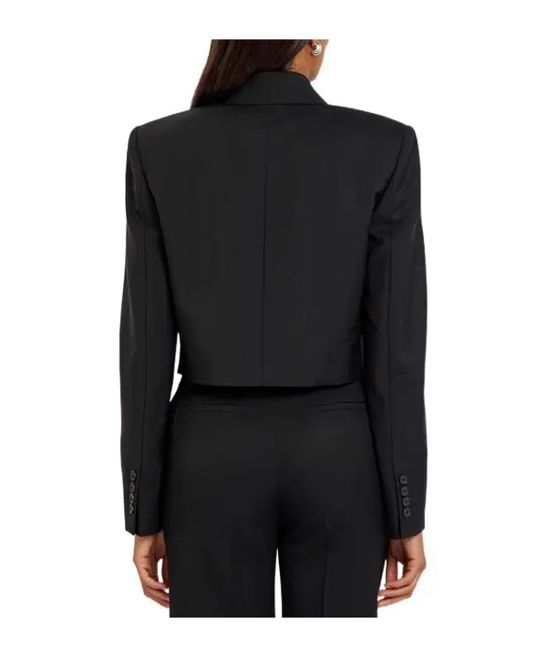 Givenchy Wool And Mohair-blend Cropped Blazer