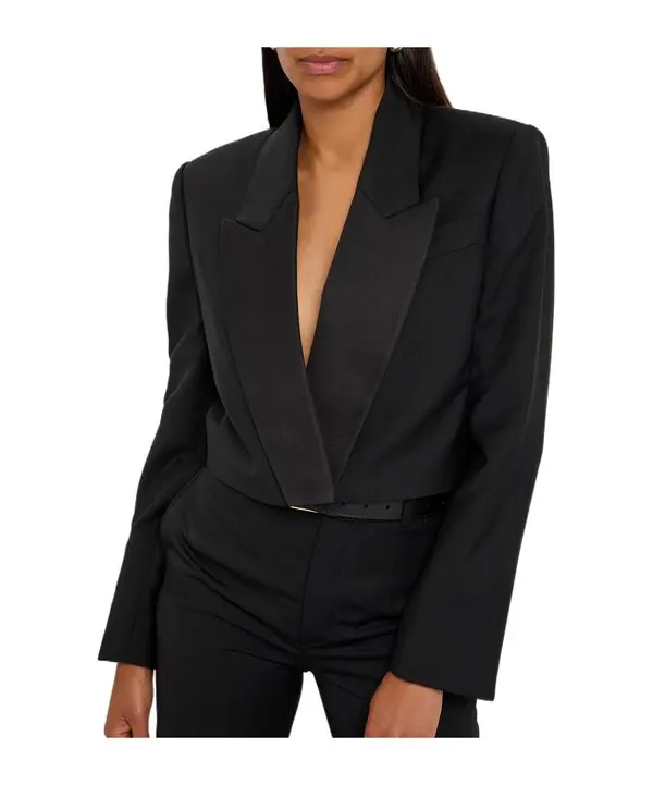 Givenchy Wool And Mohair-blend Cropped Blazer