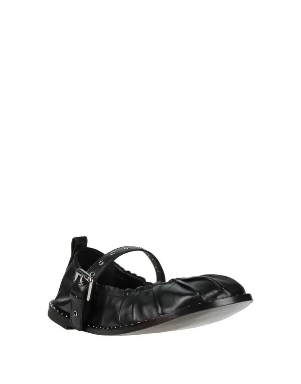MAXCO. Max&co. Minimalist Leather Mary Jane Flats With Studs
