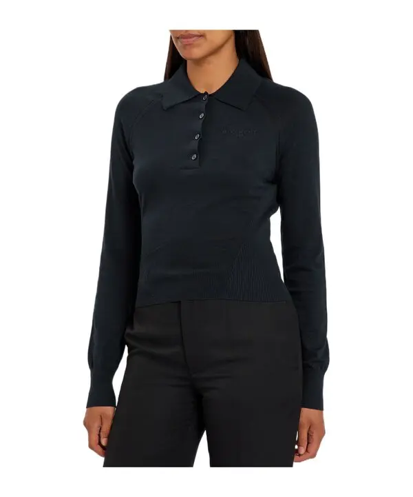 Givenchy Cotton And Silk-blend Polo Top