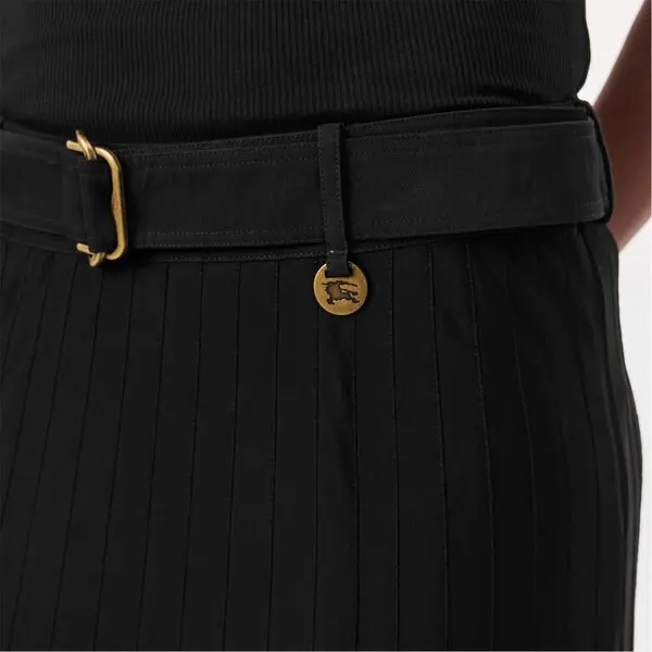 Burberry Pleat Blk Skirt
