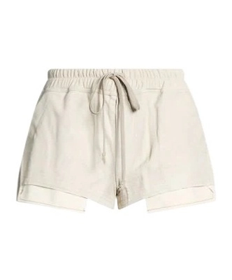Rick Owens Solid-color Leather Hot Pants