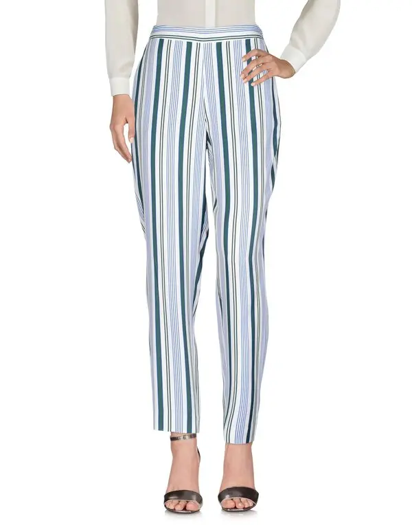 Tory Burch Striped Satin Casual Pants